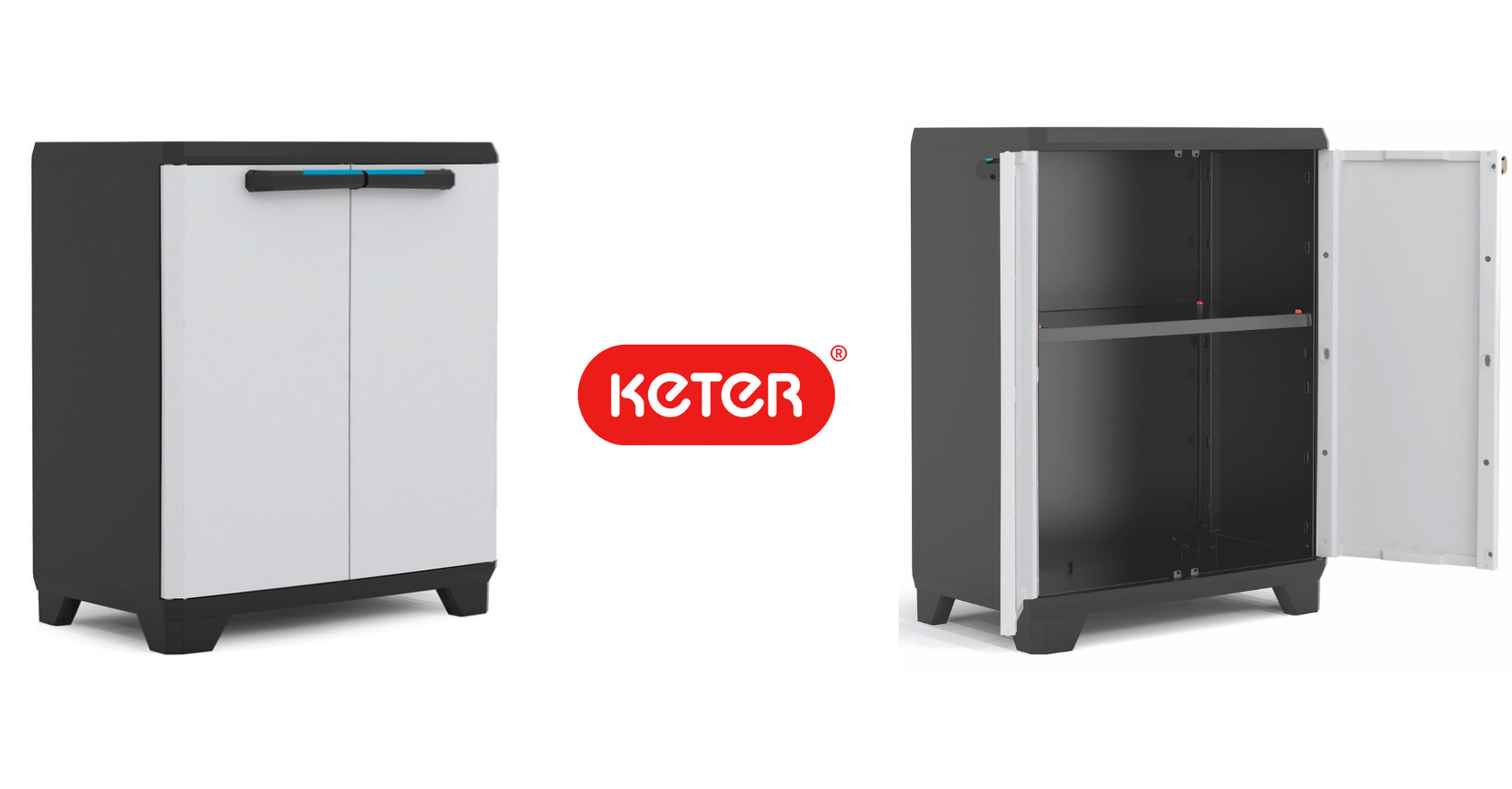 Armadio Keter basso Linear cm 68 x 39 x 90 h - Alfaworld